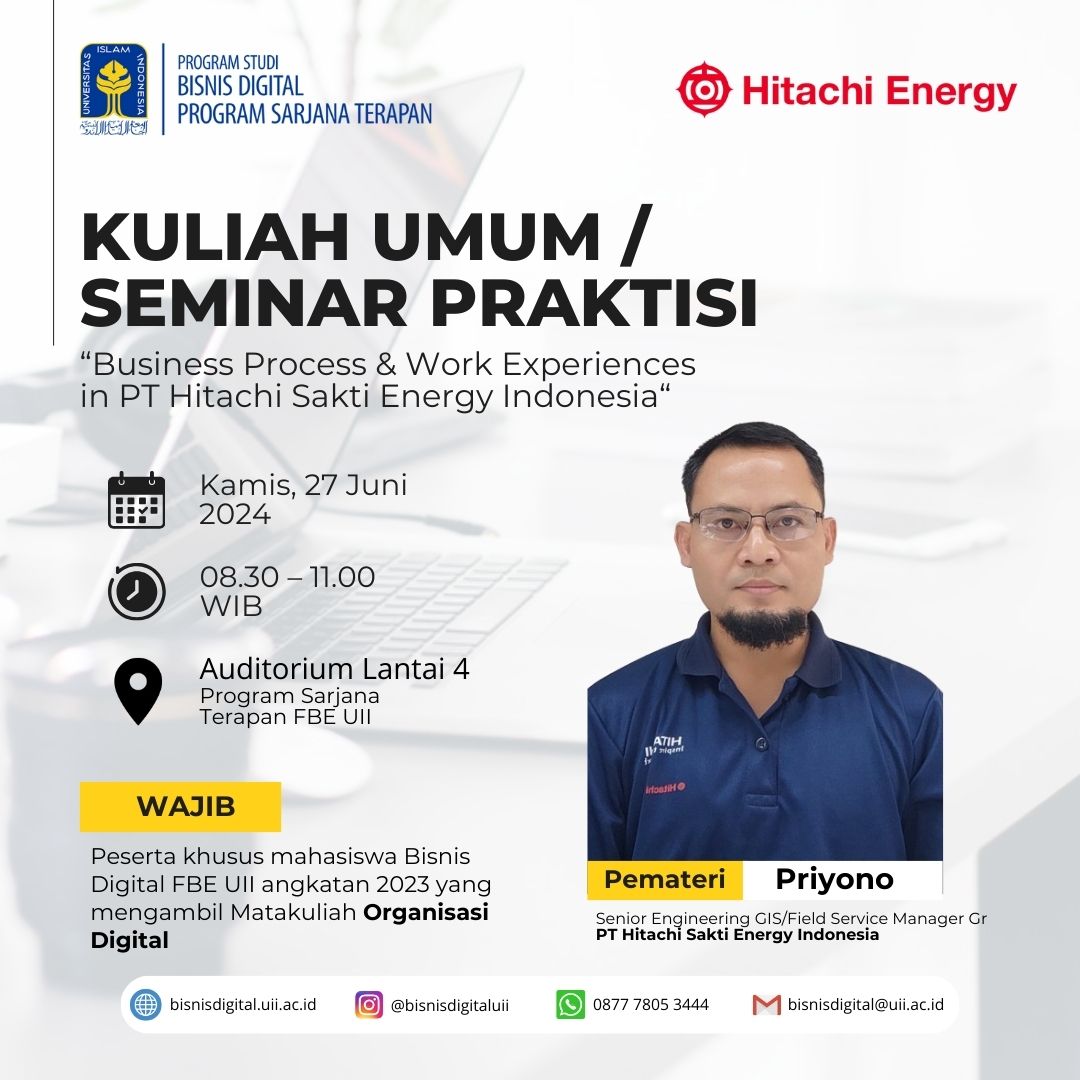 Kuliah Umum / Seminar Praktisi PT Hitachi Sakti Energy Indonesia ...